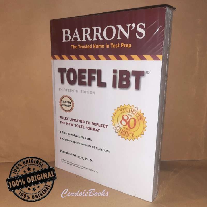 Jual Buku Toefl : Barron's Toefl Ibt 13th Edition With Answer And Cd Di ...
