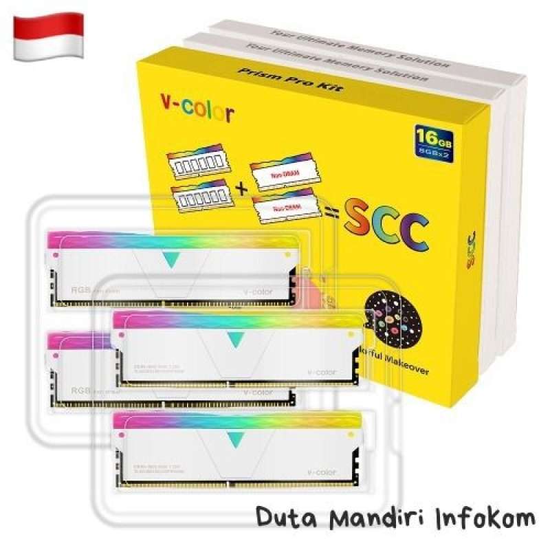 Promo V Color Prism Rgb Ddr4 16gb Pc28800 3600mhz (2x8gb) - Scc Kit Ram ...