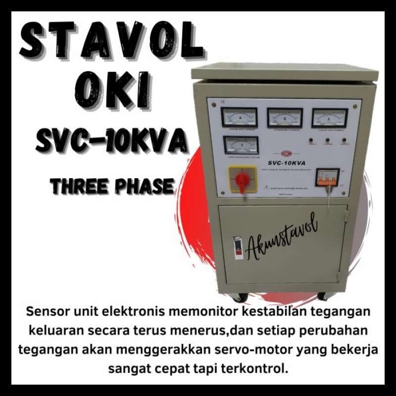 Promo Stavolt Oki Svc-10kva Three Phase - Stabilizer Listrik Oki 10000 ...