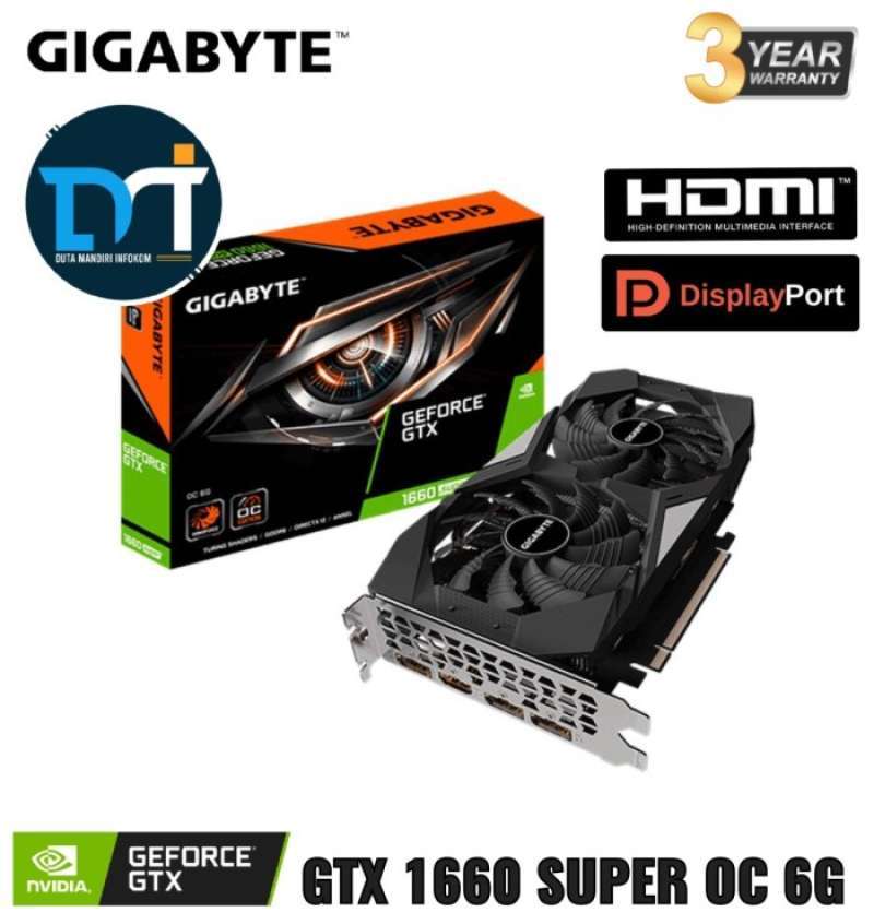 Promo Gigabyte Geforce Gtx 1660 Oc 6gb Gddr6 192bit - Dual Fan Diskon ...