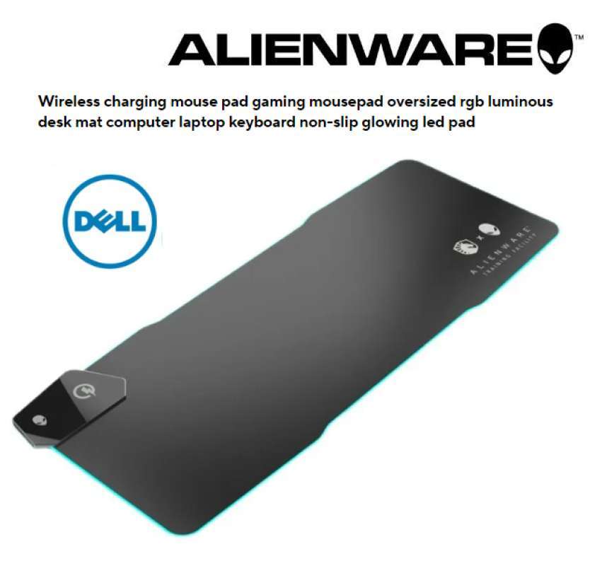 Jual Mousepad Gaming Dell Alienware Charging 15w Rgb Wcmp-2 Wirelees ...