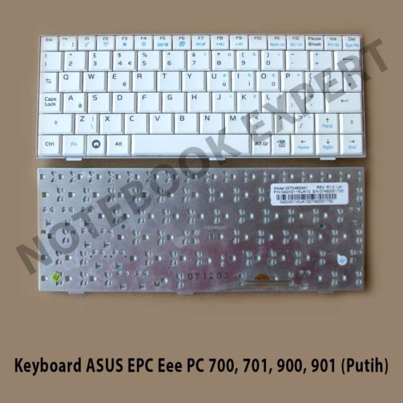 Promo Keyboard Epc Eee Pc 700, 701, 900, 901 (putih) Diskon 23% Di ...