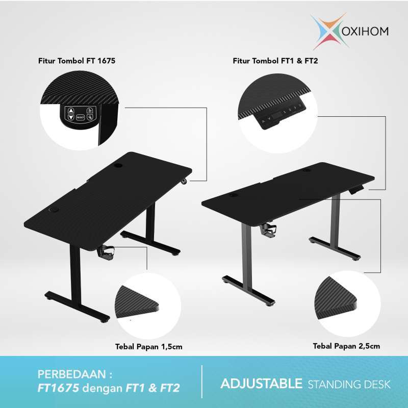 Jual Oxihom Meja Gaming Meja Computer Meja Naik Turun Meja Hidrolik ...