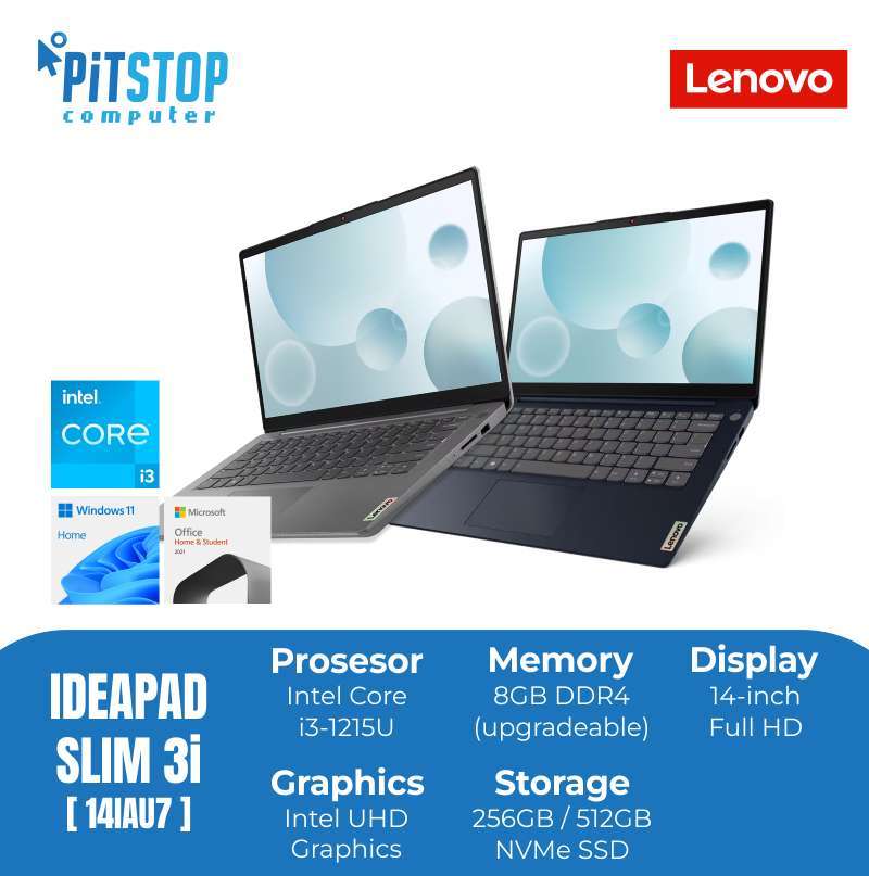 Jual Lenovo Ideapad Slim 3i 14iau7-cuid/cvid (core I3-1215u/ Ram 8gb ...