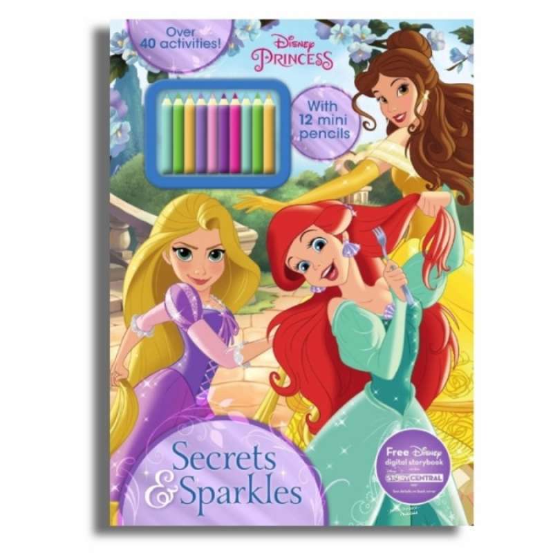 Jual Buku Cerita Activity Mewarnai Secrets & Sparkles Disney Princess ...