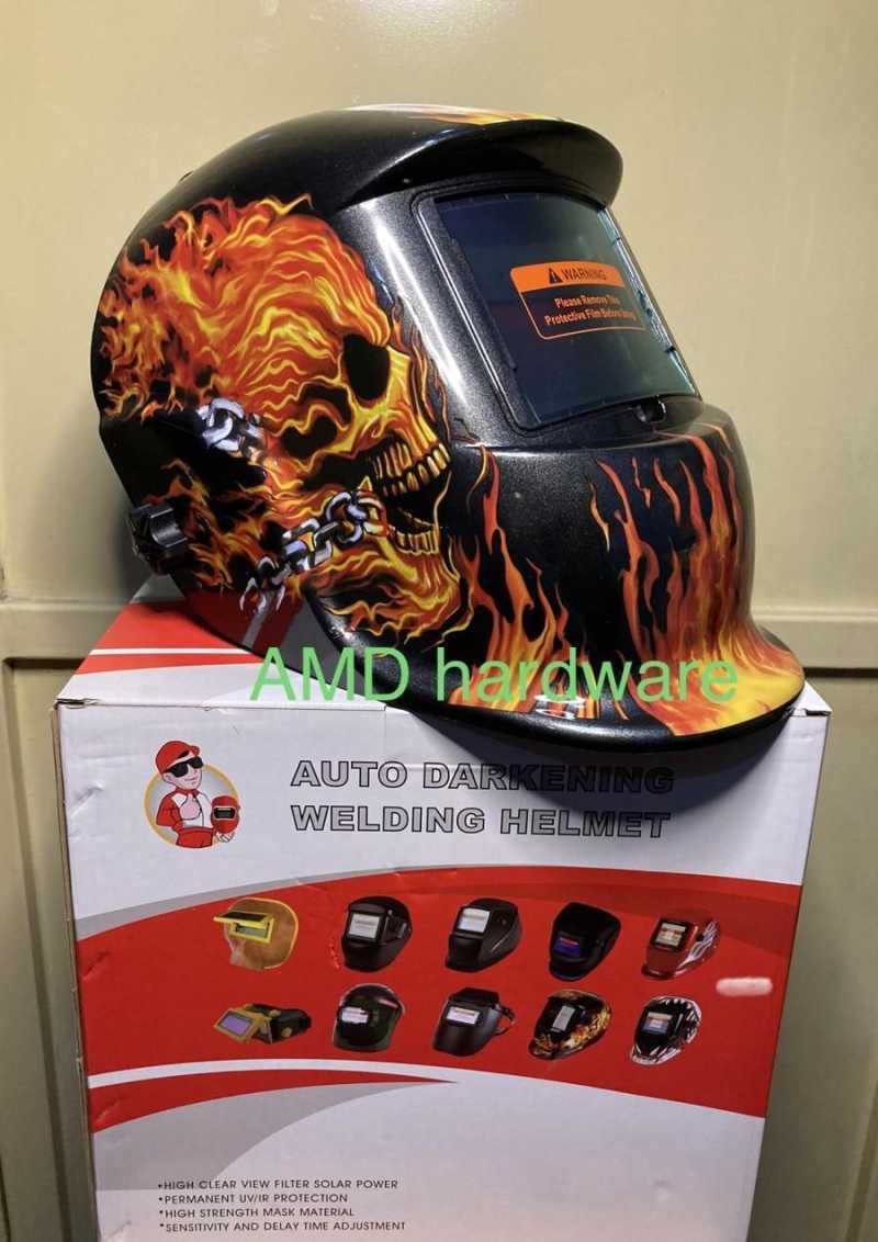 Jual Helm Kedok Las Otomatis/ Auto Darking Welding Helmet - Hitam Polos ...