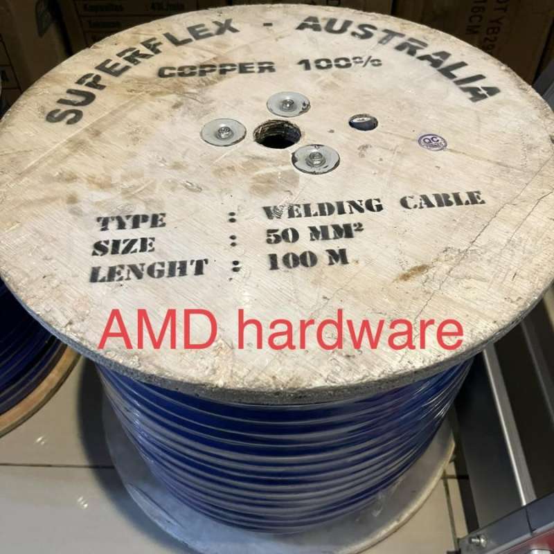 Jual Kabel Las Full Tembaga 50mm Ecer Welding Cable Superflex 50 Mm ...