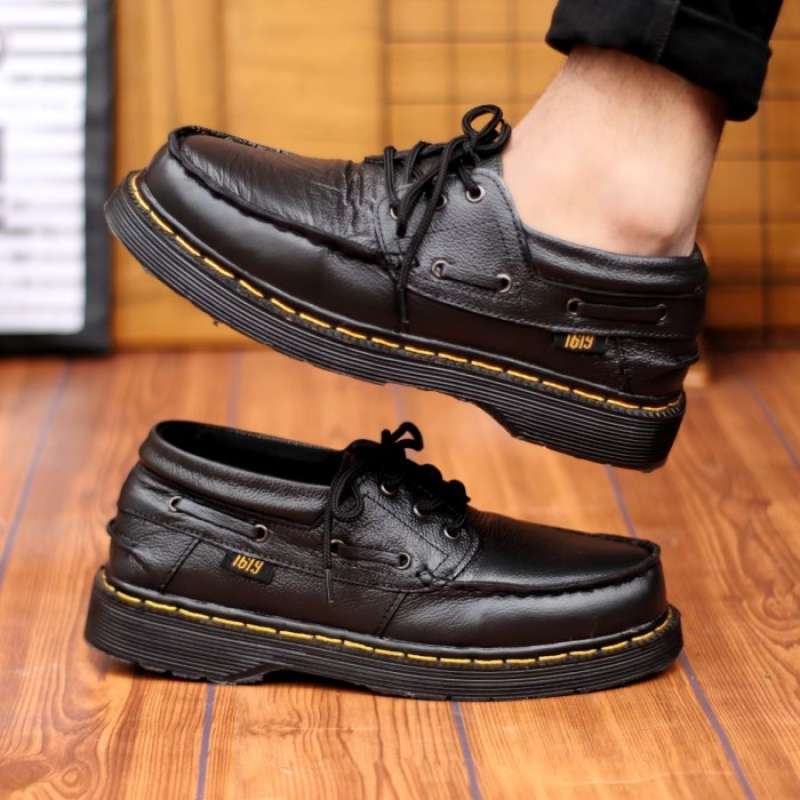 Jual Sepatu Low Boots Docmart Pria Kulit Asli Pantofel Formal Casual ...