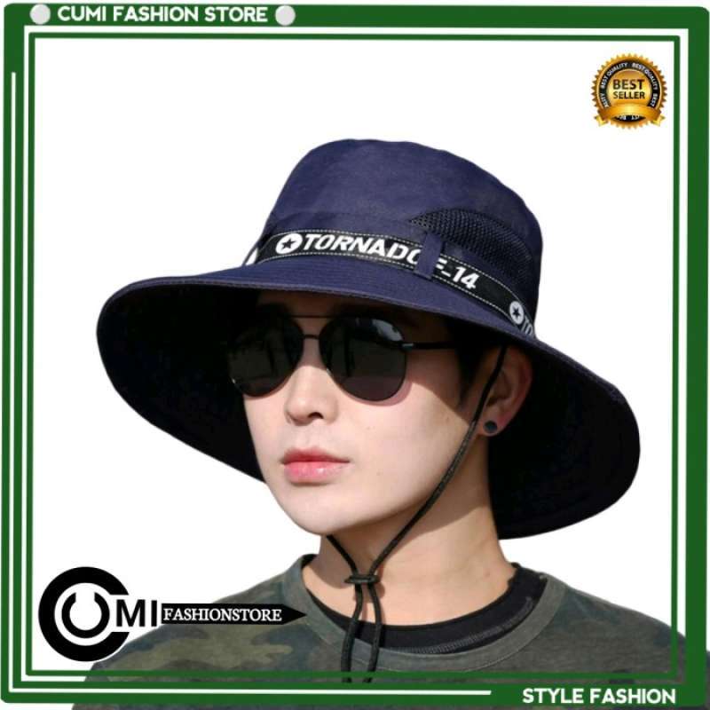 Jual Topi Rimba Topi Gunung Topi Lebar Pria Wanita Dewasa Import Cream ...