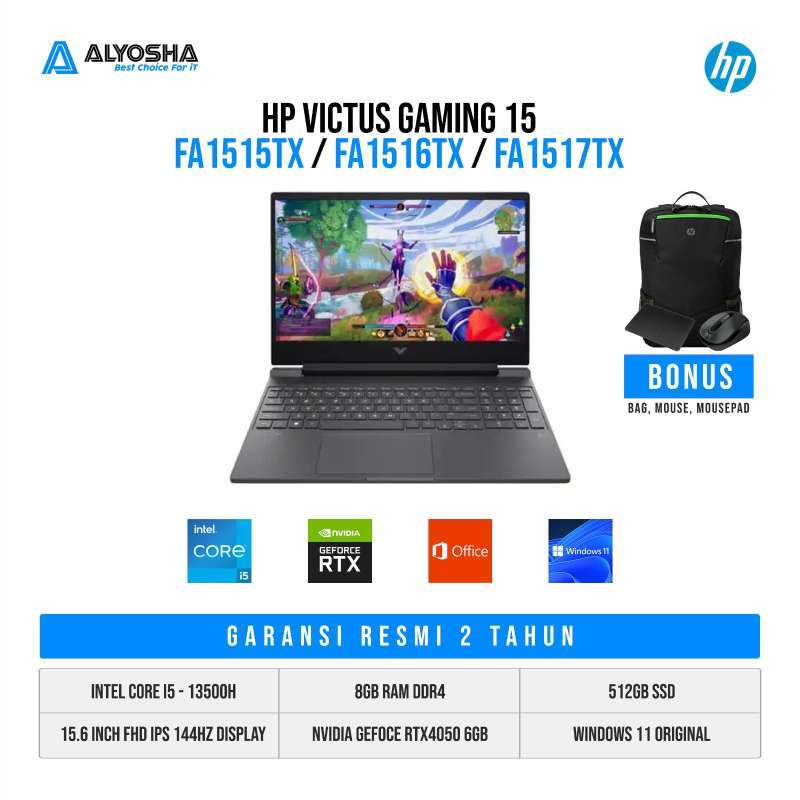 Jual Hp Victus Gaming 15-fa1515tx/fa1516tx/fa1518tx I5-13500h Rtx4050 ...