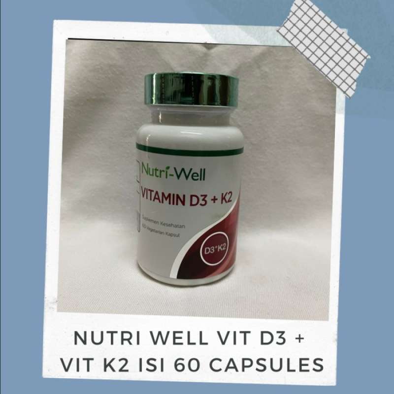 Promo Nutriwell Vit D3 + Vit K2 Isi 60 Capsules Diskon 33% Di Seller Azzana Storee - Meruya ...