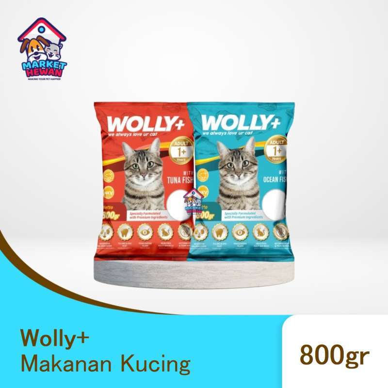 Jual Wolly+ Makanan Kucing Premium 800 Gram Cat Food Urinary - Una Di ...
