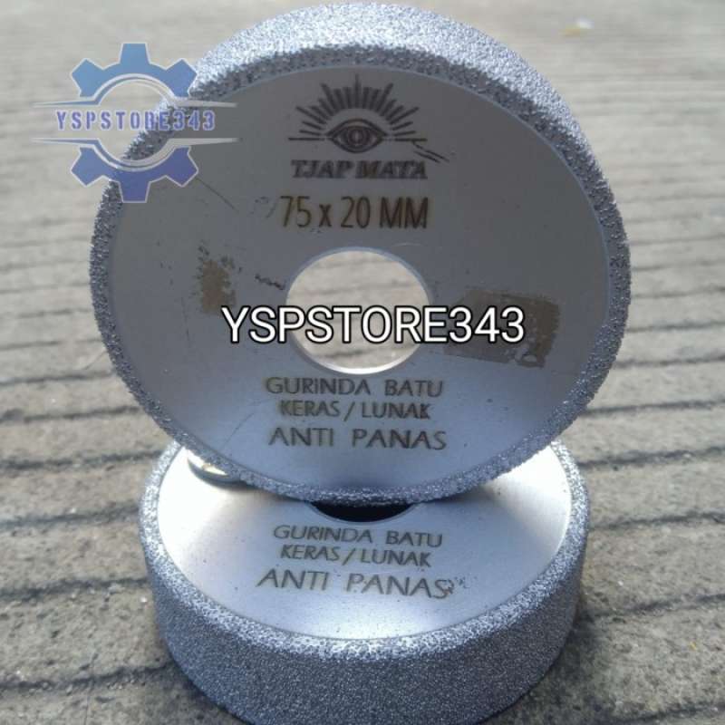 Promo Batu Gerinda Bulat 75 X 20mm Tjap Mata Batu Poles Pingul Diskon ...