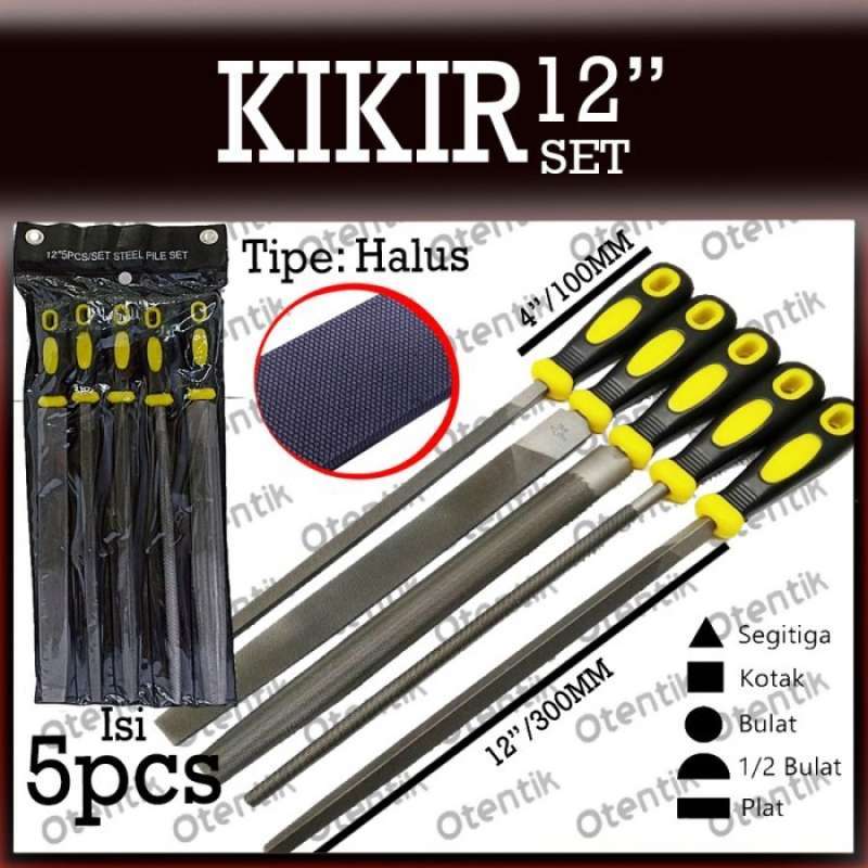 Promo Kikir Besi Set 12 Plat / Bulat / Kotak / Segitiga / 1/2 Bulat ...