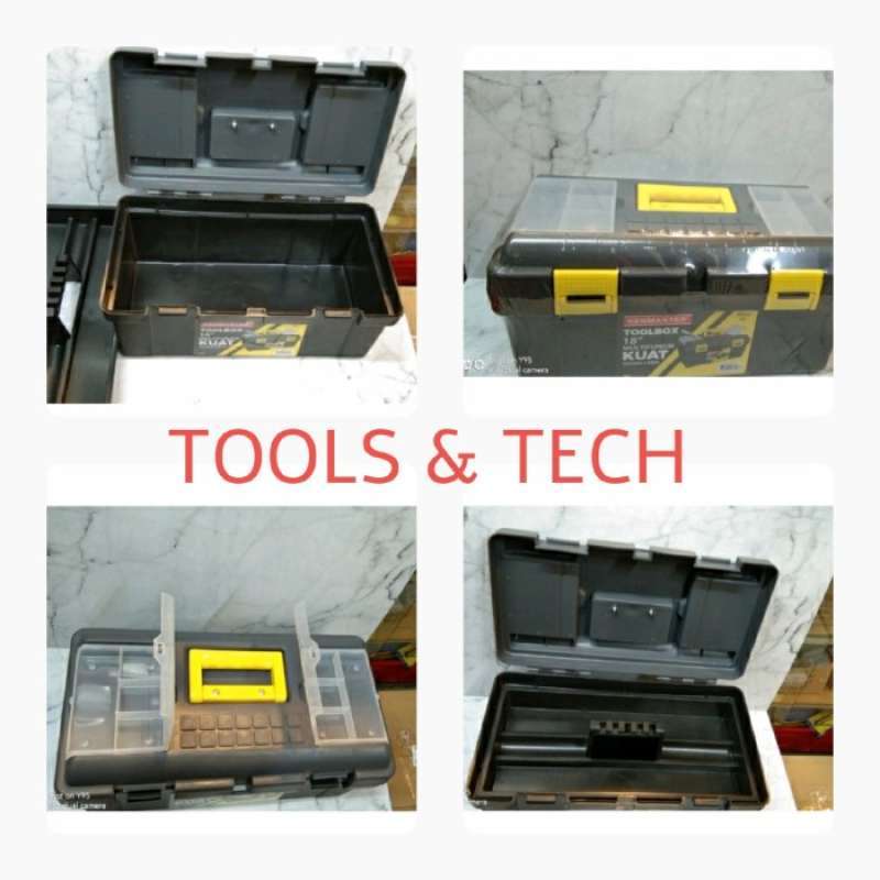 Promo Kenmaster Tool Box Plastik 18inch / Box Perkakas Diskon 23% Di ...