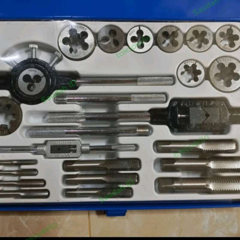 Promo Hand Tap & Die Set 25 Pcs Skc Type Metric 6-24 Mm-threading ...