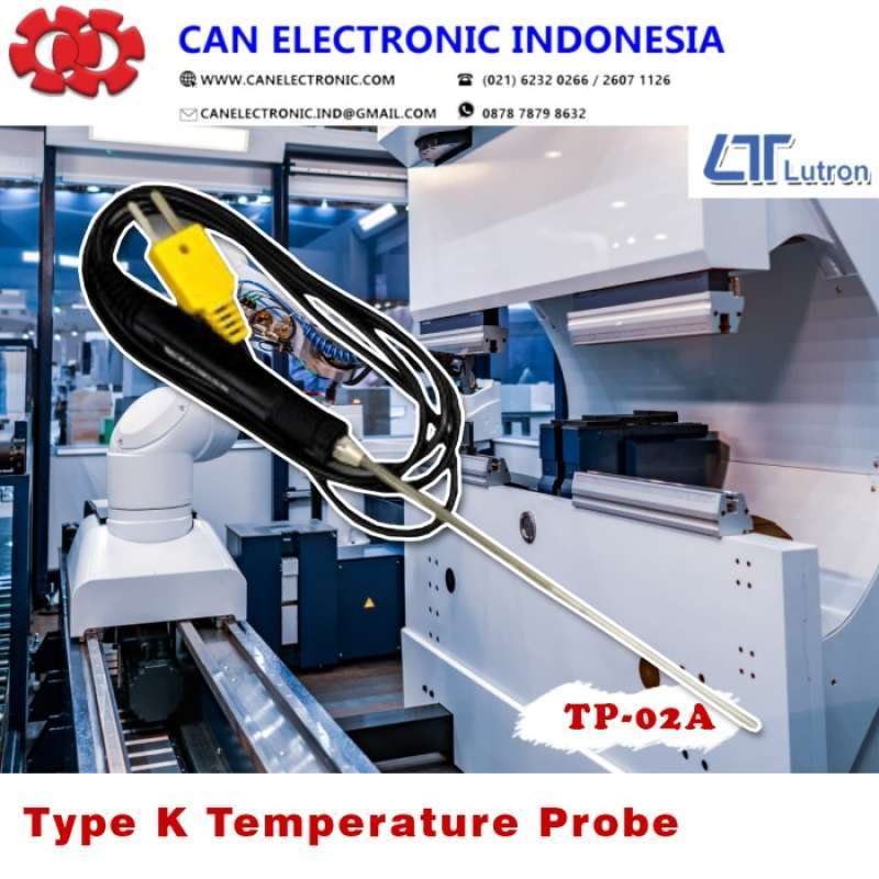 Promo Immertion Temperature Probe Lutron Tp-02a (type K Temp Probe ...