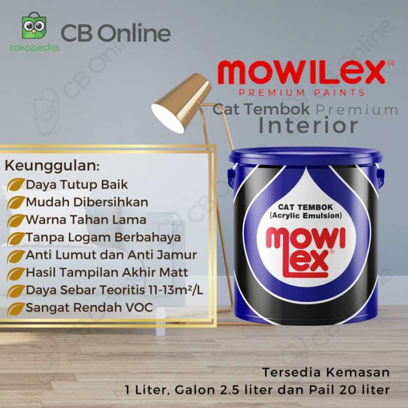 Promo Cat Tembok Mowilex Dazzling Red E 5004 Diskon 23 Di Seller Kulee Store Cengkareng