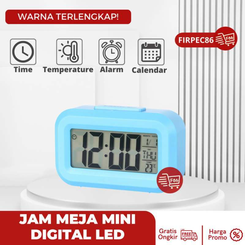Jual Digital Jam Weker Digital Jam Meja Smart Alarm Clock Ukuran Mini ...