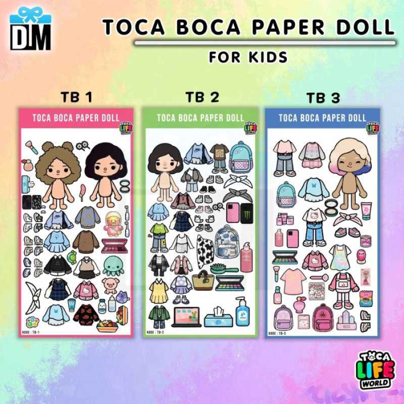 Promo Toca Boca Paper Doll Mainan Bp Toca Life World Edukasi Anak ...