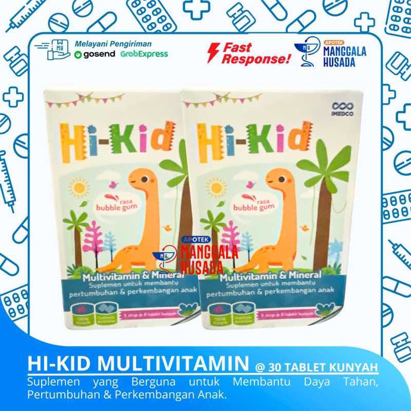 Jual Hi-kid Multivitamin & Mineral Anak @ 30 Tablet Kunyah Di Seller ...