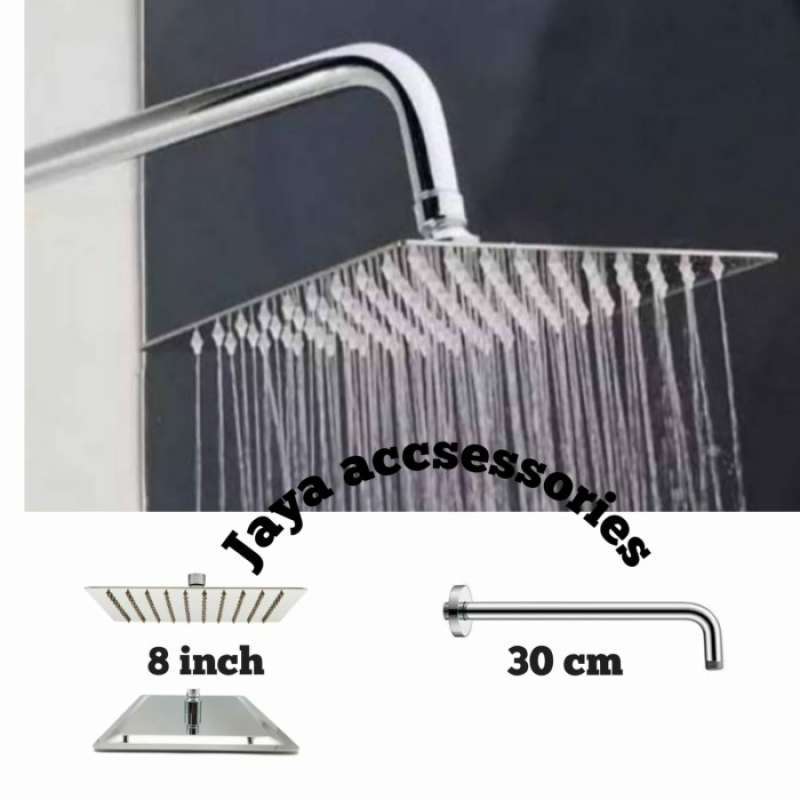 Promo Shower Tanam Shower Rain Wall Shower Dan Tiang Stainless Diskon ...