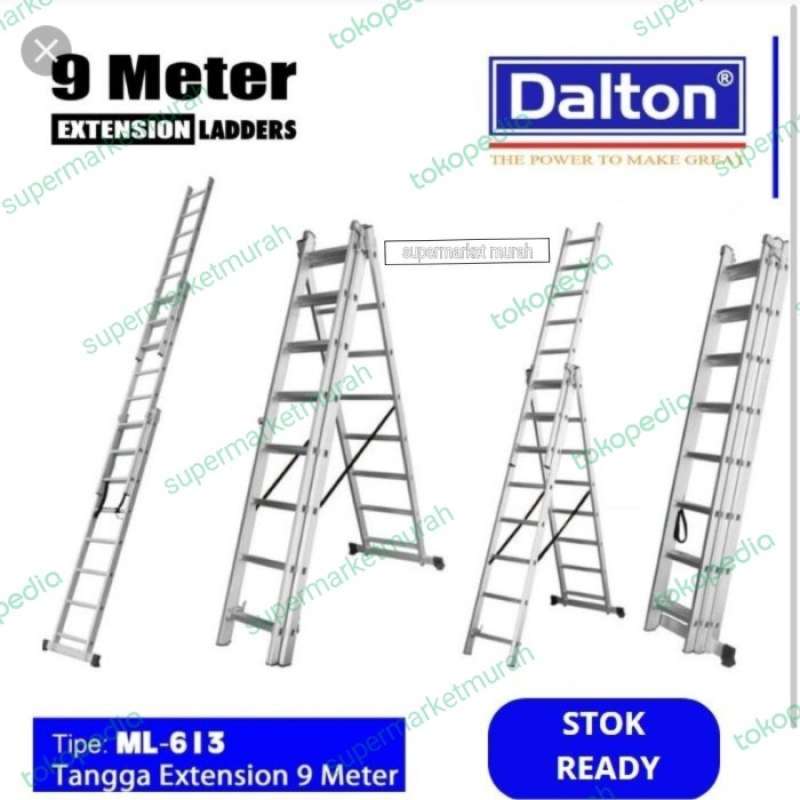 Promo Tangga Alumunium Extension 9 Meter Dalton Ml-613, Lipat ...