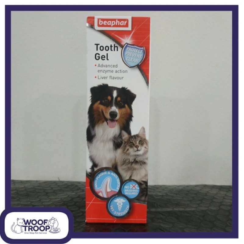 Promo Dental Care Dog & Cat Beaphar Tooth Gel 100g Fresh Clean Breath ...
