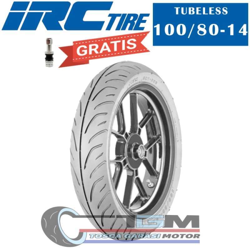 Promo Ban Irc Tubles Ukuran 100/80 Ring 14 Ban Motor - Gratis Pentil Tubles Diskon 23% Di Seller ...