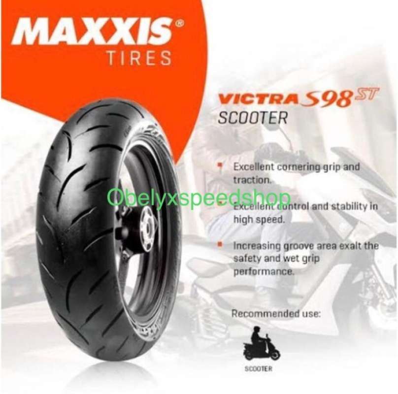 Promo Ban Maxxis Victra S98 St Ukuran 100/80-14 (tubeless) Diskon 23% ...