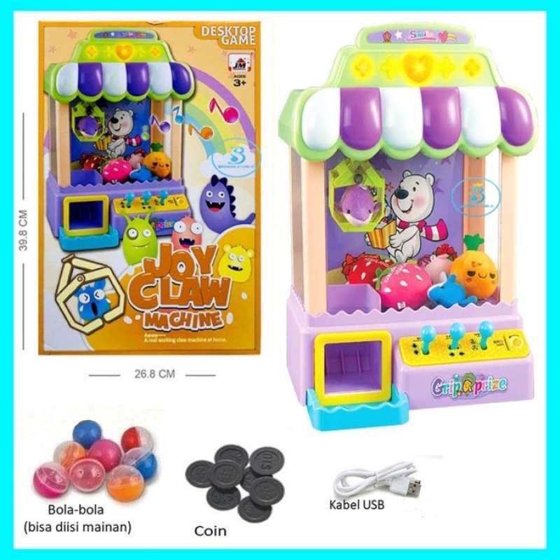 Promo Joy Claw Machine Mesin Capit Boneka Mini Prize Hadiah Pencapit ...