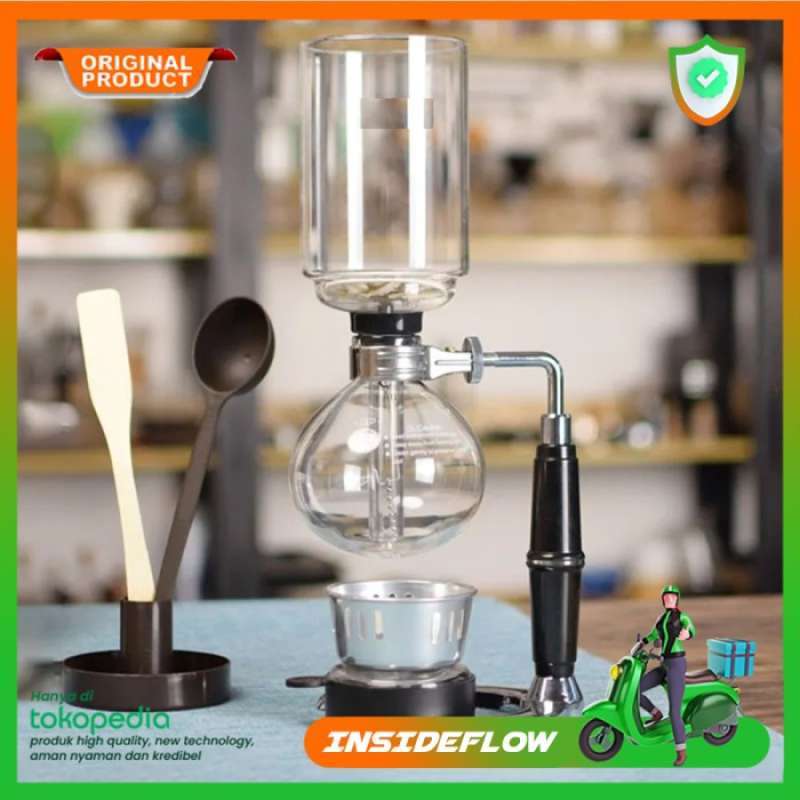 Promo Syphon Coffee Japanese Siphon Maker Kopi Manual 360ml Diskon 23% ...
