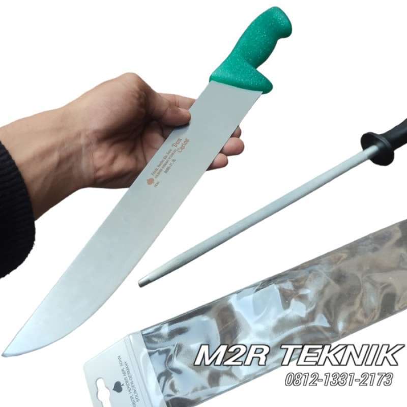 Promo Satu Set Pisau Asahan Stick 12 Inch Pisau Sembelih Cap Garpu ...