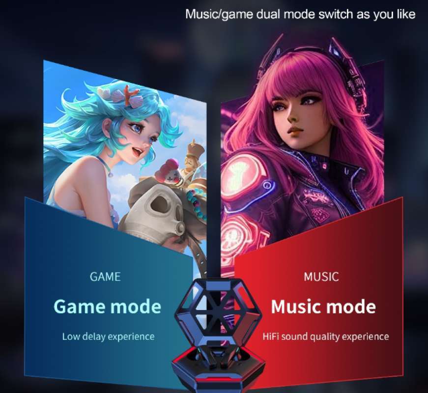 Jual Mixio X22 Tws Gaming Bluetooth Earphone Super Bass True Wireless ...