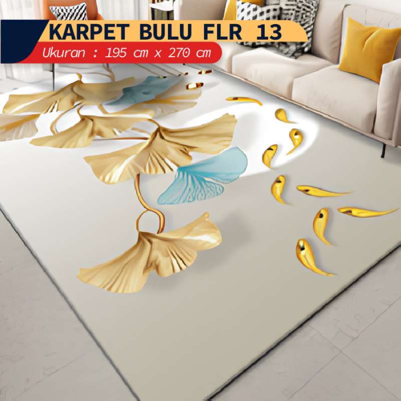 Promo Karpet Lantai Ruangan Motif Elegan Ruang Tamu Permadani Uk 195 X ...