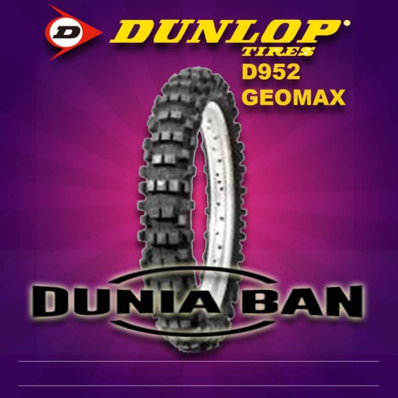 Promo Ban Trail Ring 19 Dunlop D952 Geomax Uk 100/90-19 Motocross ...