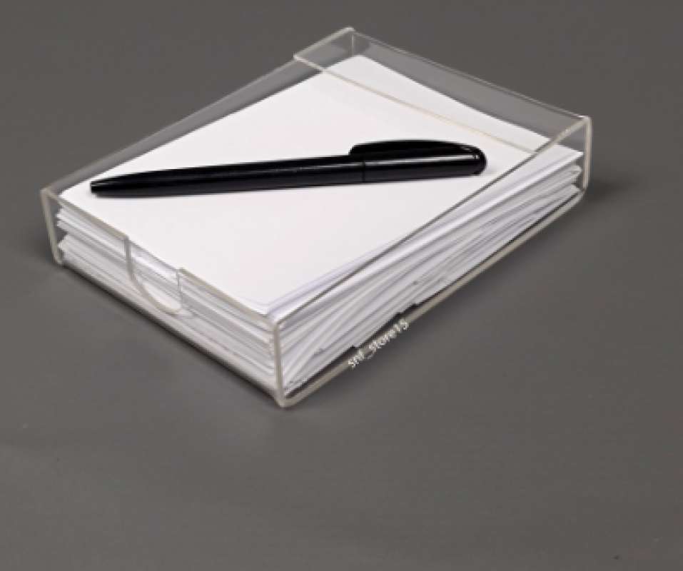 Promo Acrylic Notepad / Tempat Kertas Akrilik A6 / Tempat Penyimpan ...