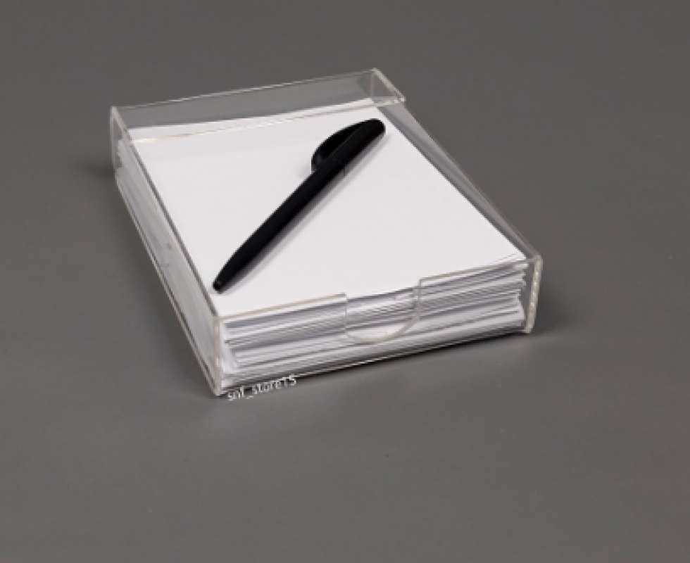Promo Acrylic Notepad / Tempat Kertas Akrilik A6 / Tempat Penyimpan ...