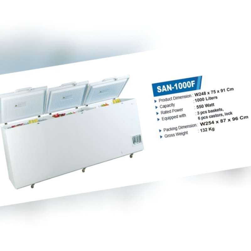 Promo Chest Freezer Sansio San 1000f Diskon 23% Di Seller Nishimu Store ...