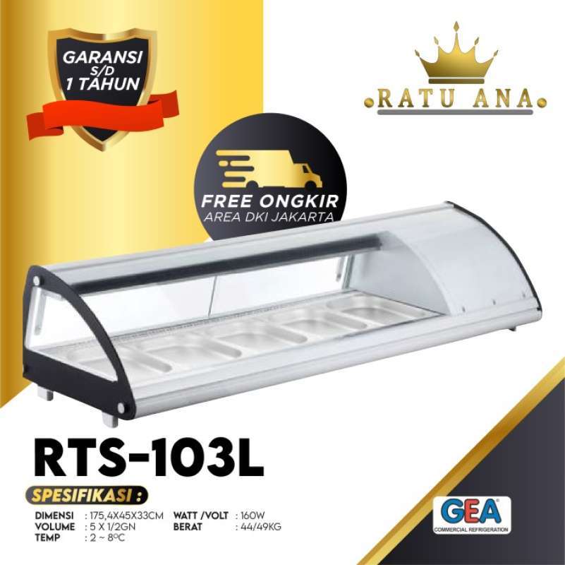 Promo Gea Sushi Showcase Rts-103l / Rts 103l / Rts103l Diskon 23% Di ...