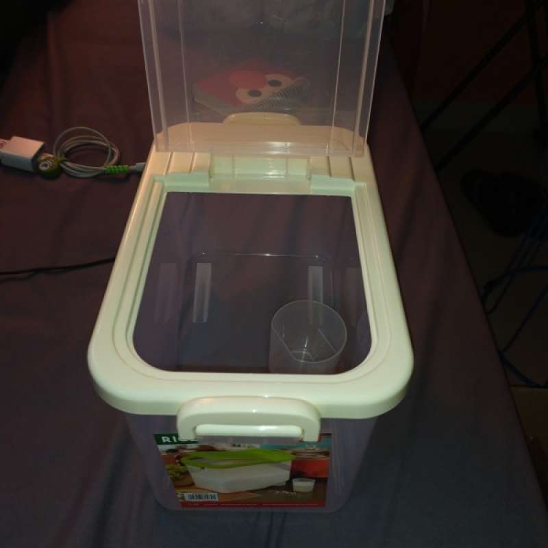 Promo Asvita Rice Box Tempat Kotak Beras Mini Plastik Tutup Wadah ...