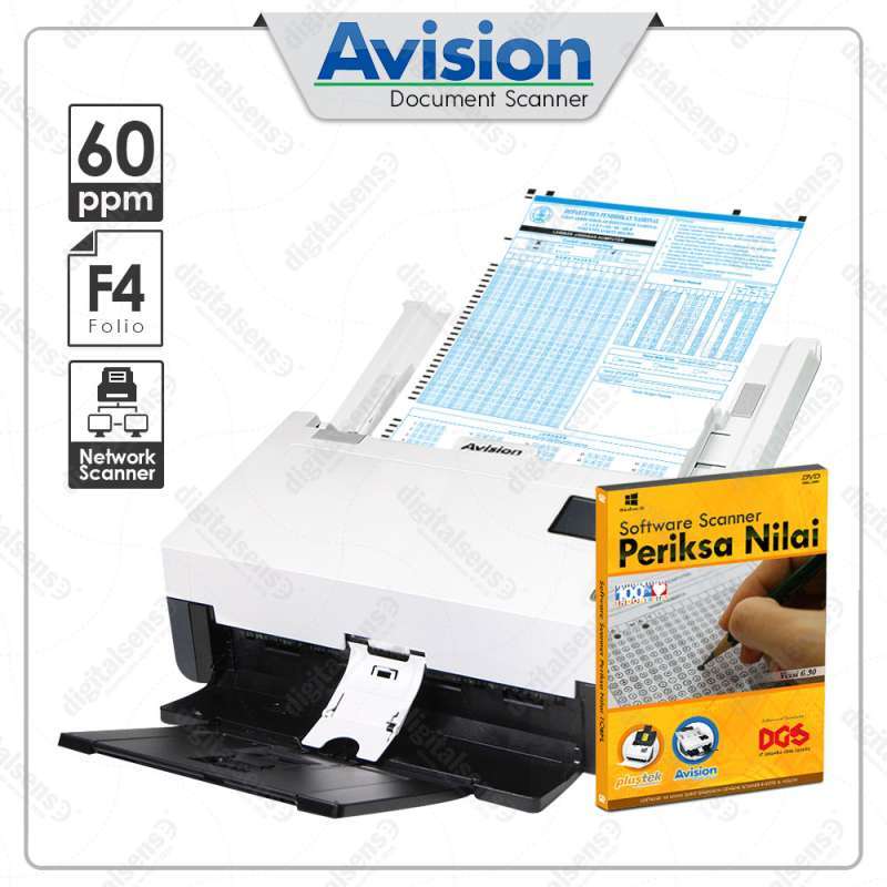 Jual Scanner Avision Periksa Nilai Ljk Ad345gn - Adf - A4/f4/legal - 60 ...