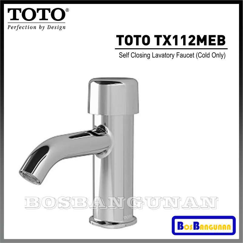 Jual Kran Wastafel Tekan Toto Tx112meb / Keran Pencet Self Closing Toto ...