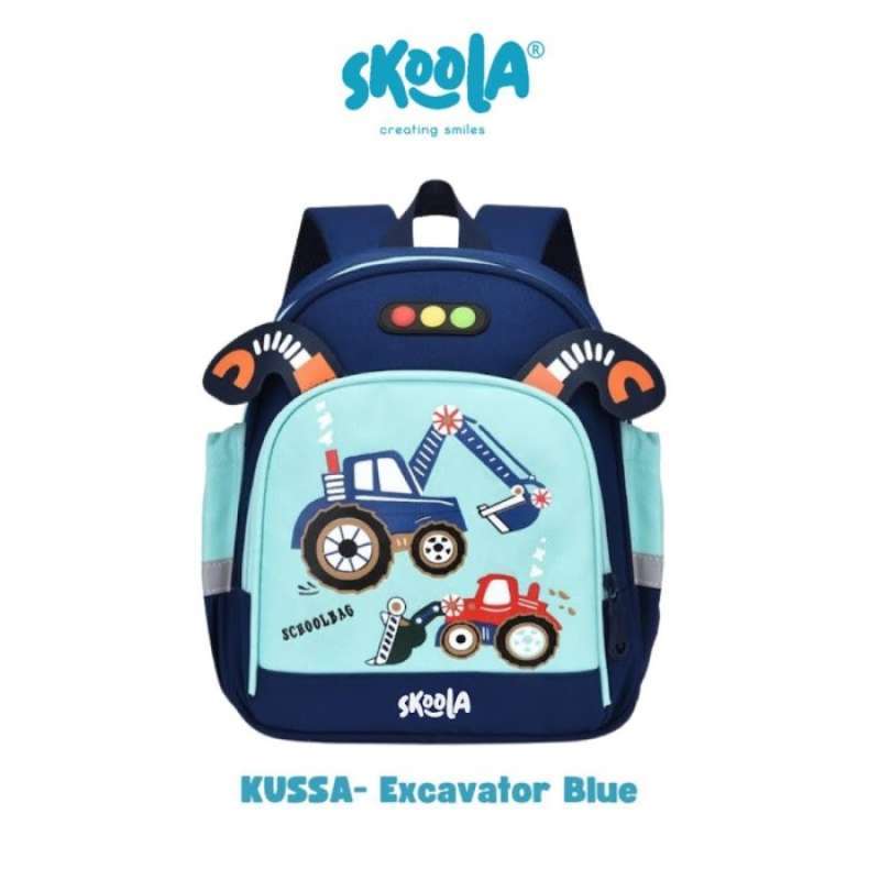 Jual Skoola Tas Sekolah Anak Laki - Laki Paud Tk Ransel Excavator ...