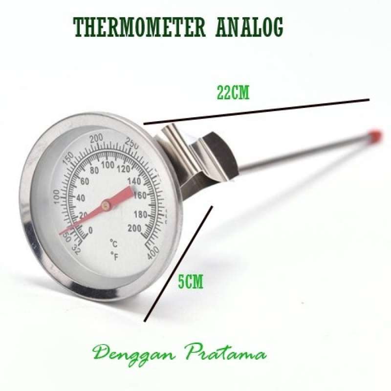Jual Thermometer Termometer Analog Masak Kopi Daging Bbq Susu Manual Di ...