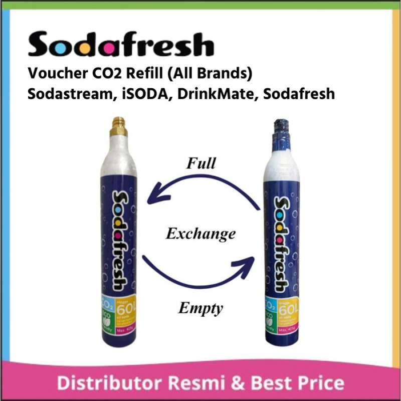 Jual Sodastream, Ace, Drinkmate, Isoda, Sodafresh Co2 Refill Voucher - 1 Di Seller Reaver ...