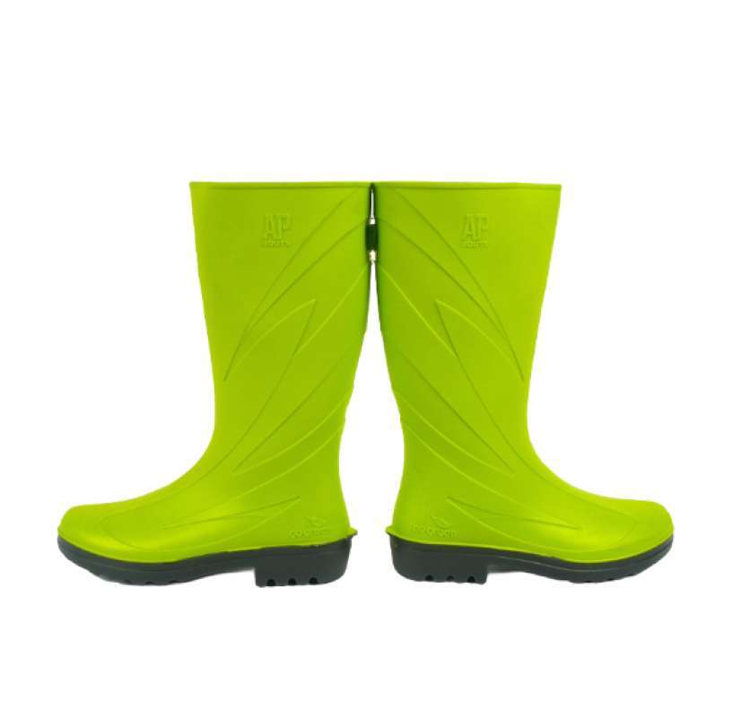 Jual Sepatu Boot Tinggi Ap Boots 2017 Hijau Anti Air Pvc Size 37-43 Di ...