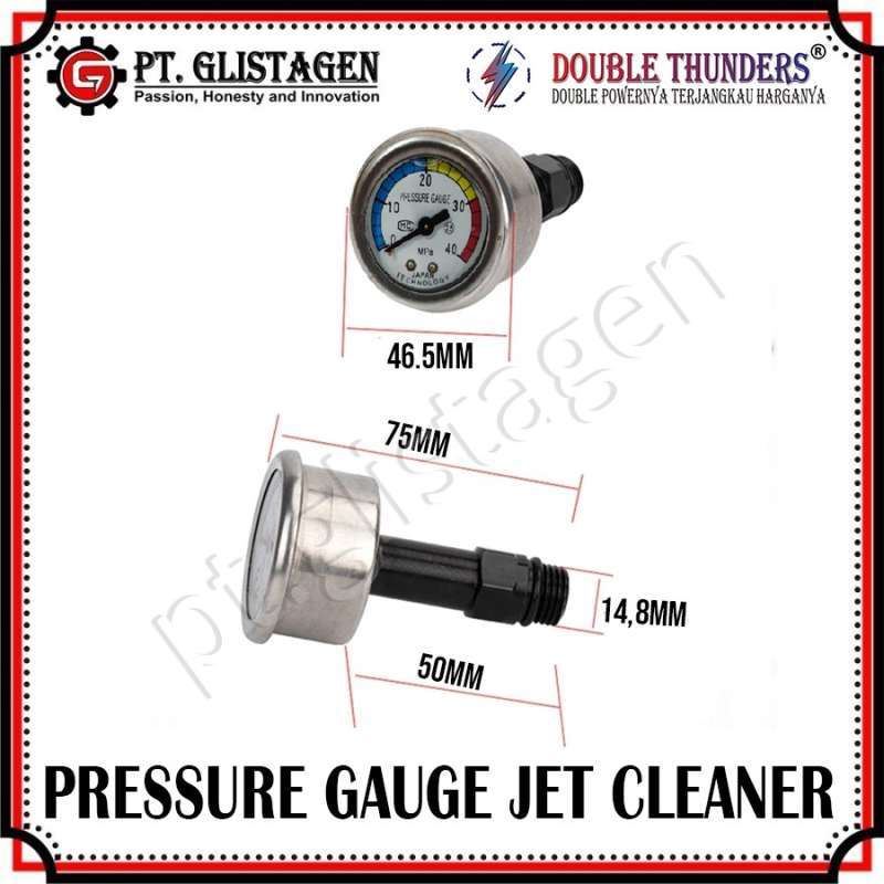 Jual Pressure Gauge Amper Meter Alat Ukur Tekanan Jet Cleaner Double Thunders Dt Hl H&l Benz ...