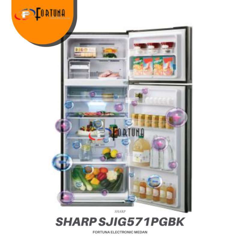 Jual Kulkas Sharp 2 Pintu Sj-ig571pgbk J-tech Inverter 500 L Sjig571pgbk || Medan Free Ongkir Di ...