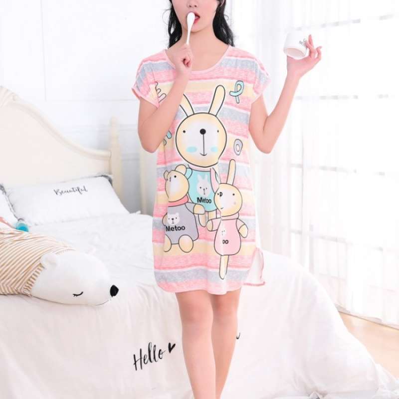 Jual Baju Tidur Daster Spandek Korea Karakter Wanita Dewasa. Di Seller ...